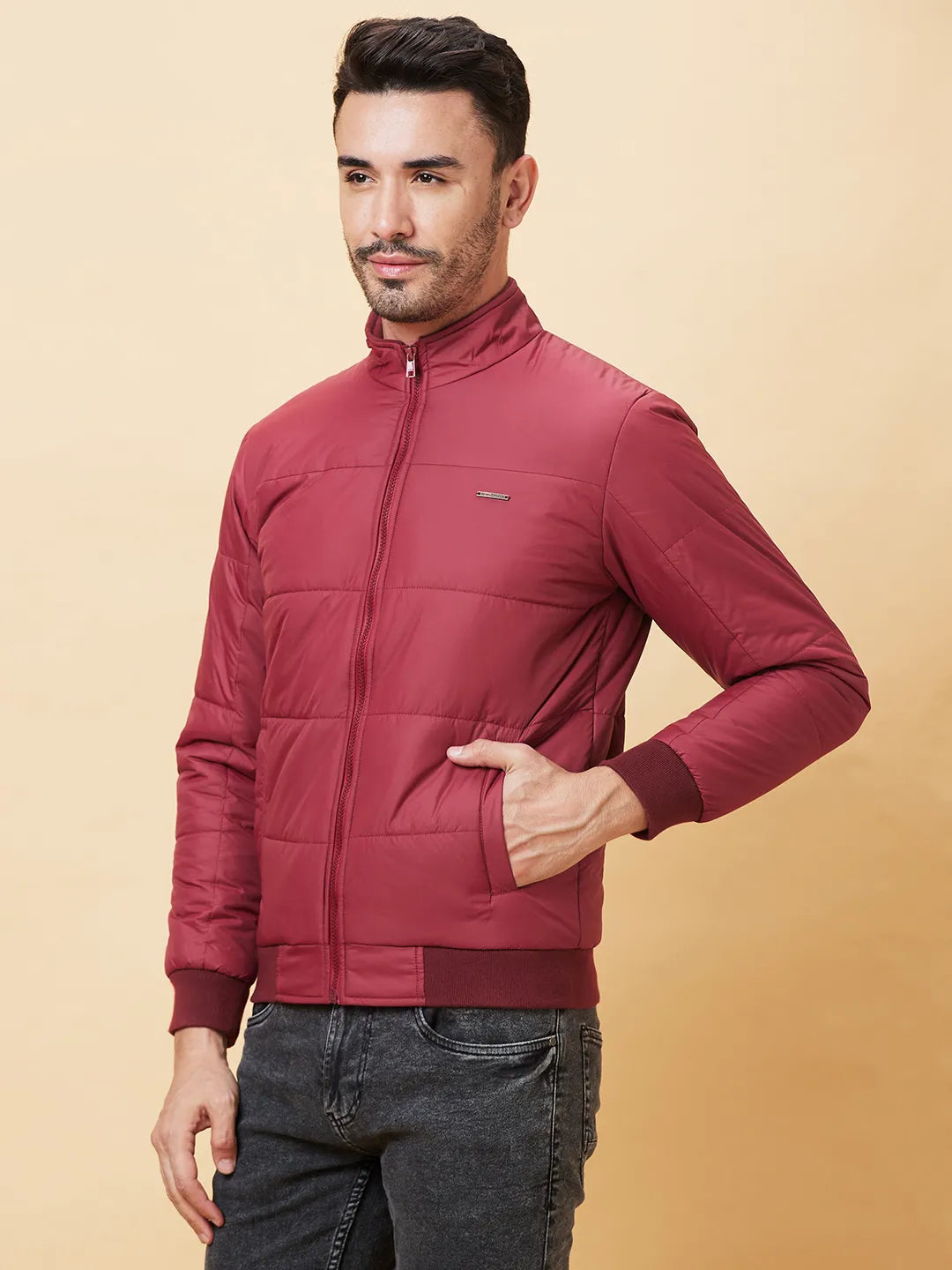 Being Human Men Jackets-Burgundy