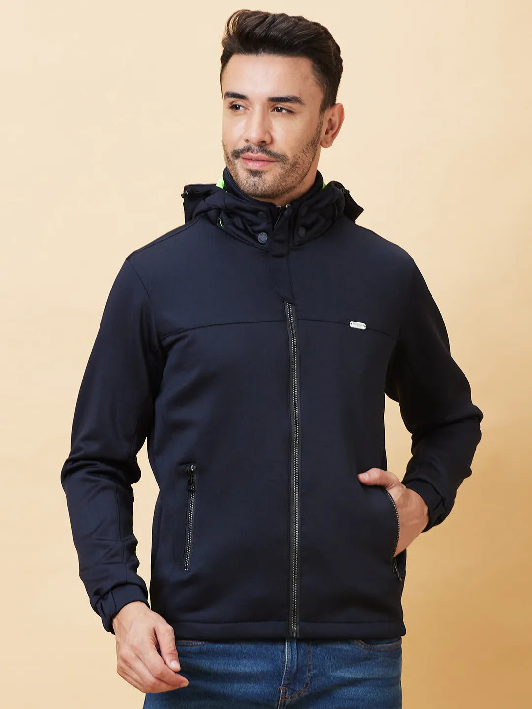 Being Human Men Jackets-Navy