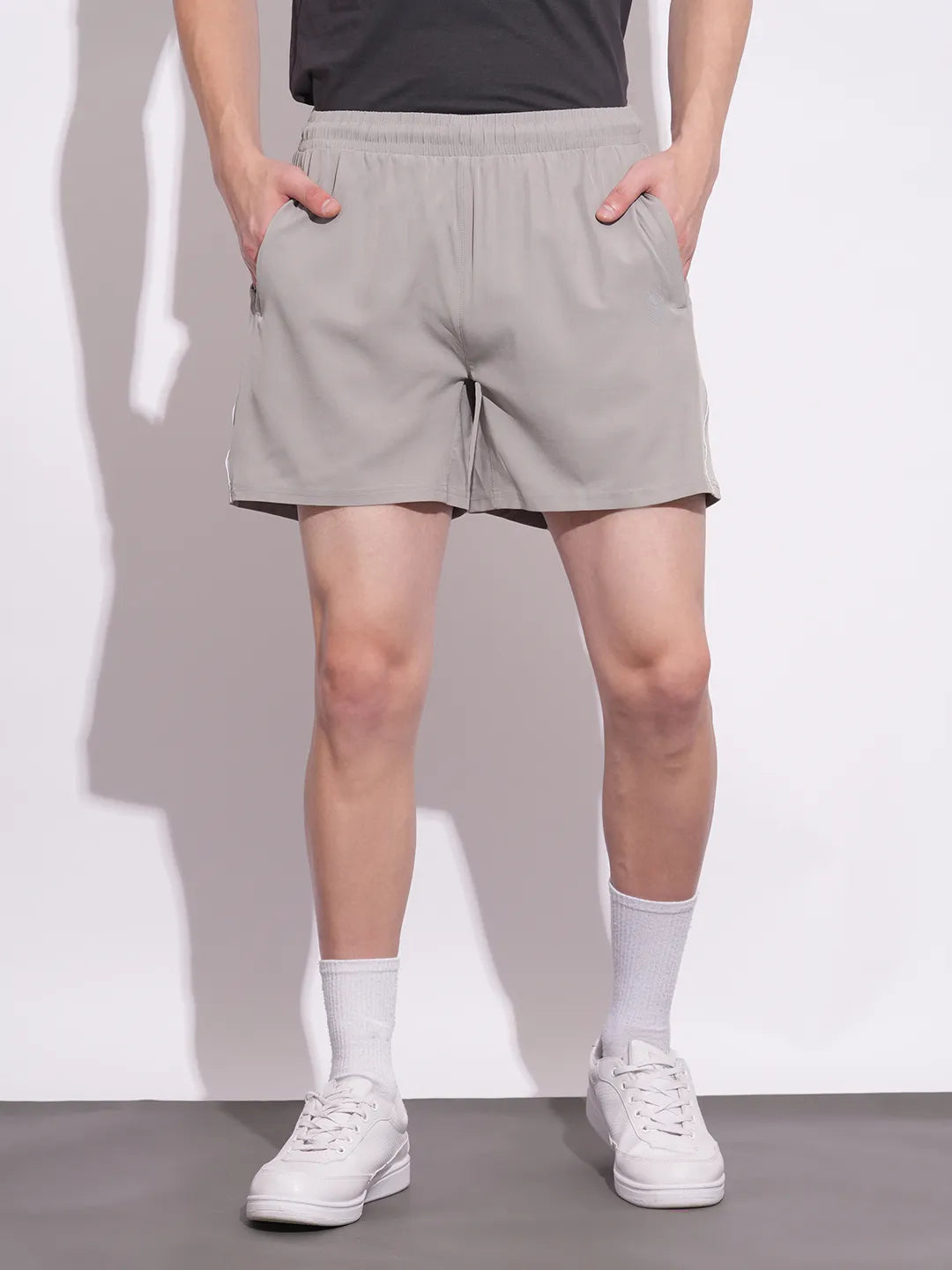 Being Human Mens-Bottom Shorts Grey