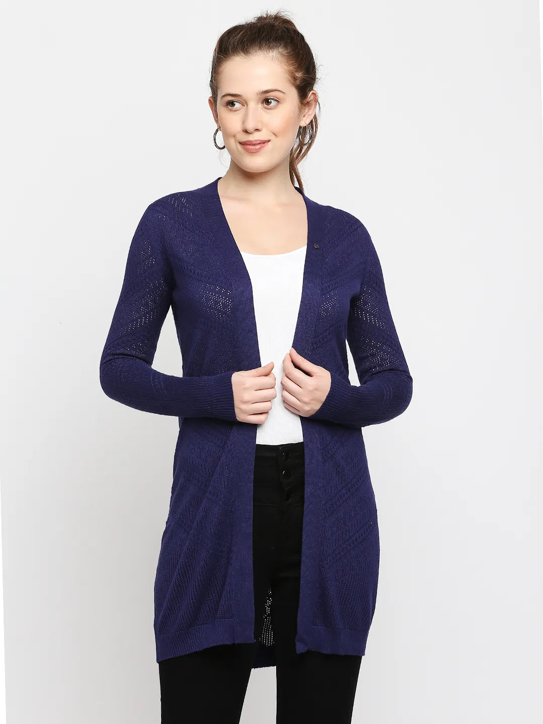 Being Human Easy Fit Woman Shrug-Delft Blue